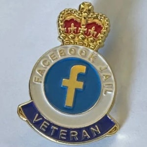 Facebook Jail Veteran Enamel Pin - Etsy