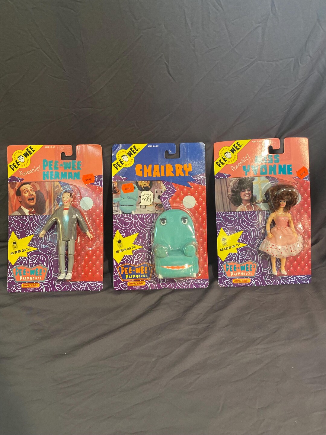 Pee Wee's Playhouse Figurines (pee Wee Herman, Chairry. Miss Yvonne) by ...