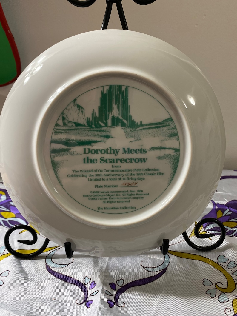 The Hamilton Collection Wizard of Oz Collector Plate - Etsy
