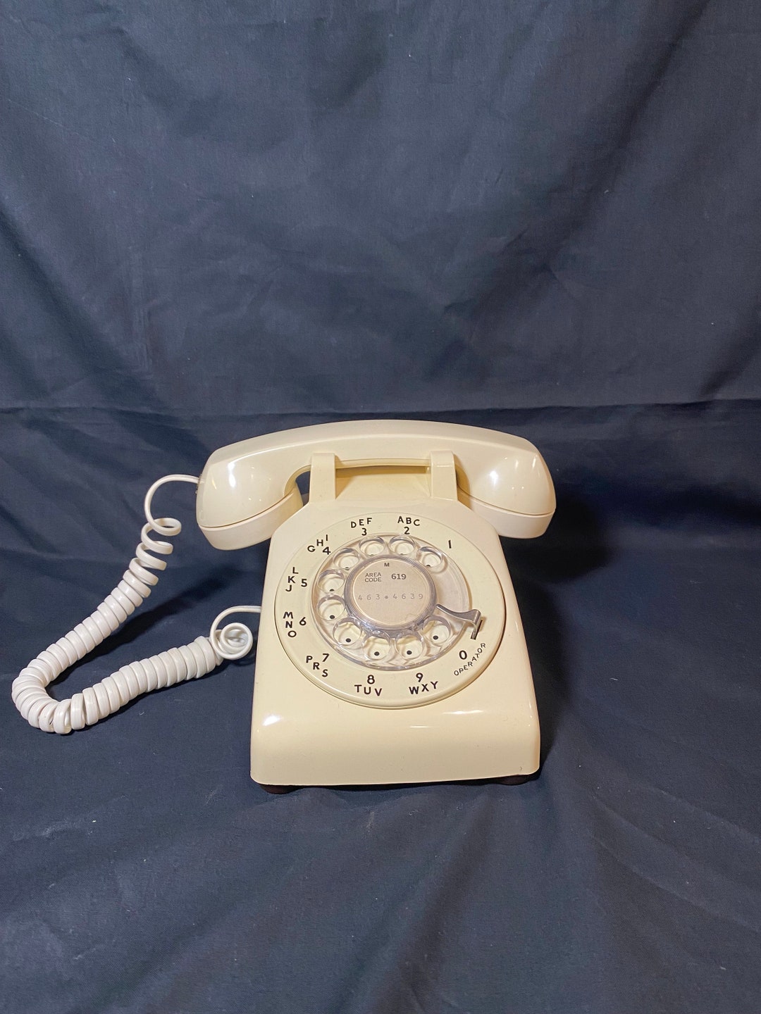 Vintage White Western Electric Rotary Phone - Etsy