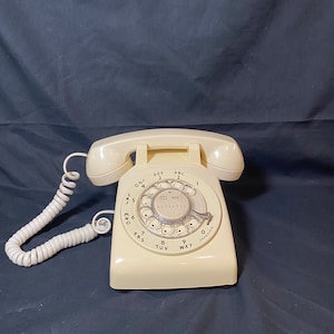 Vintage White Western Electric Rotary Phone - Etsy