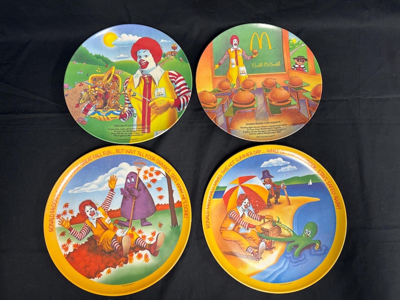 Vintage Mcdonald's Collectible Plates - Etsy