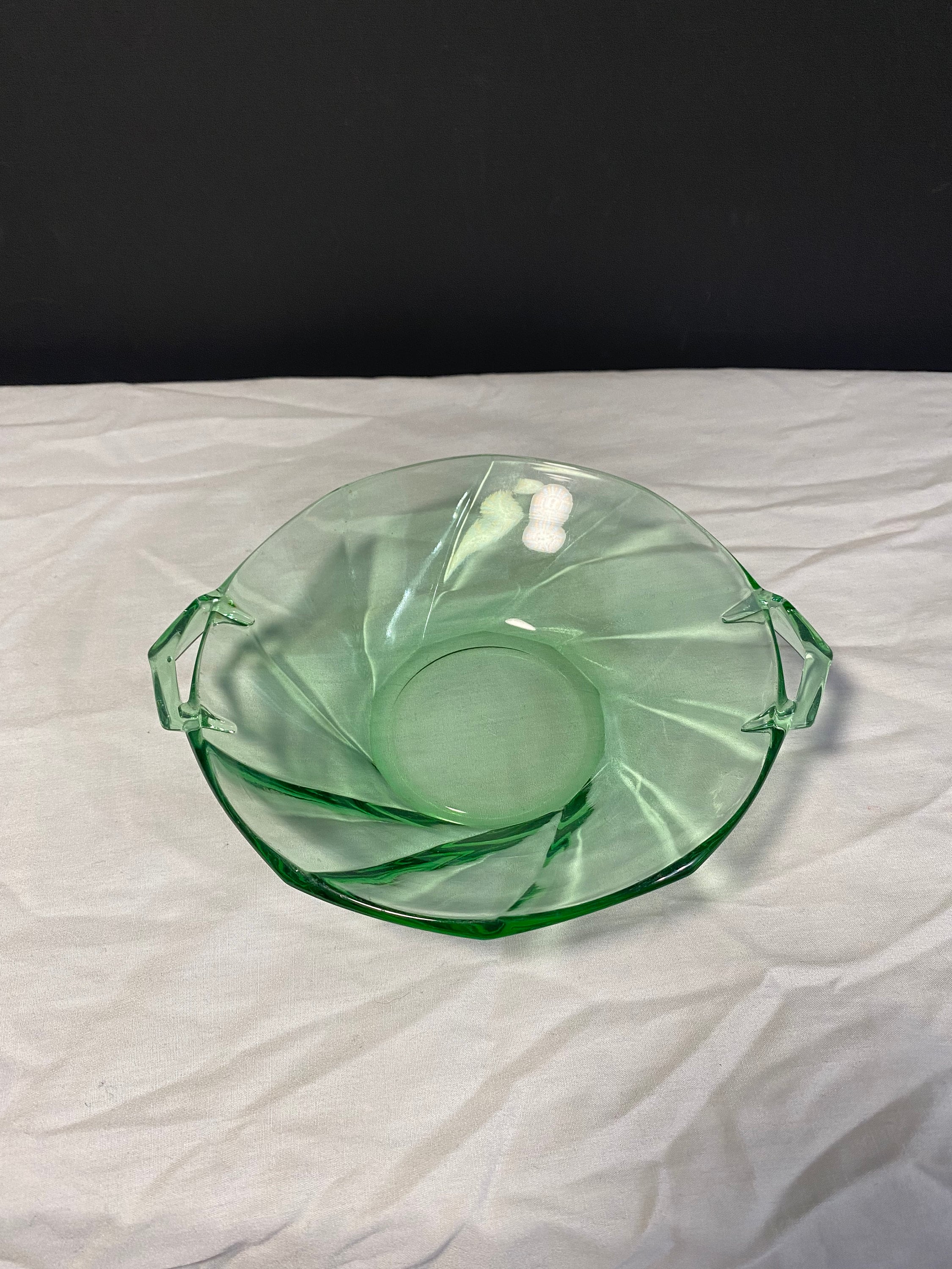 Vintage Heisey Green Depression Glass Plate - Etsy