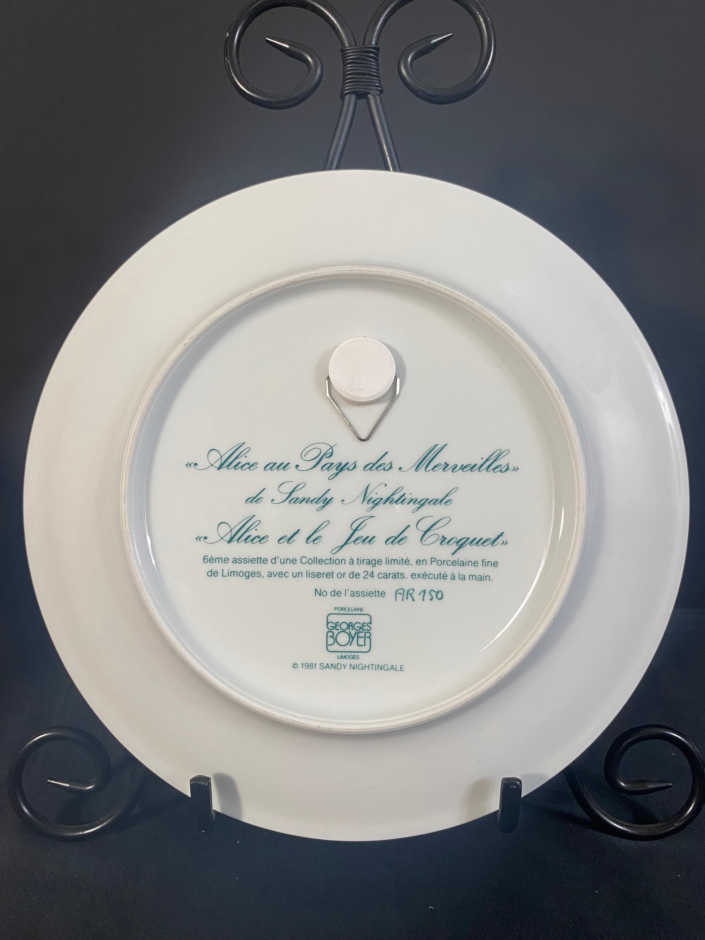 Georges Boyer Alice in Wonderland Limoges Porcelain Plate by Sandy ...