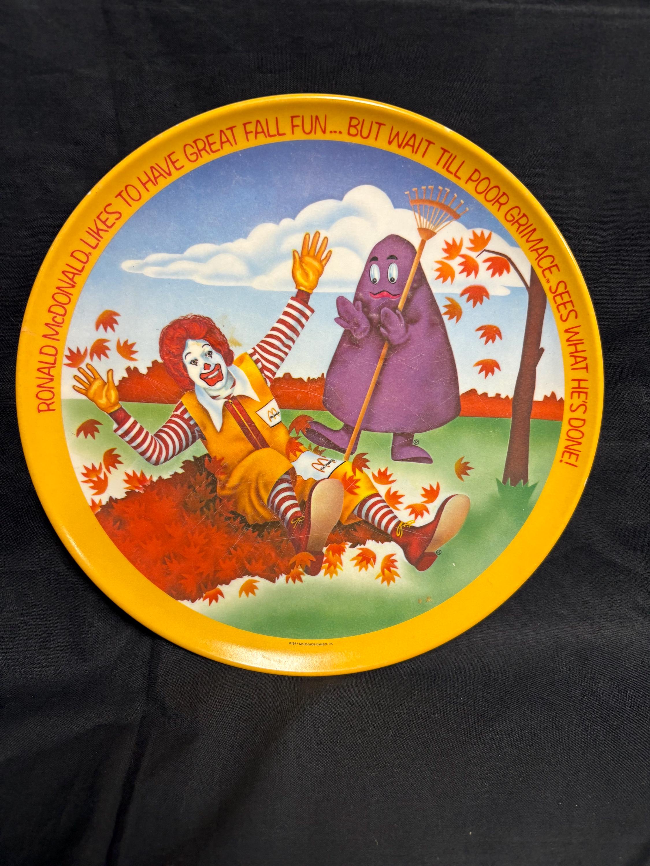 Vintage Mcdonald's Collectible Plates - Etsy