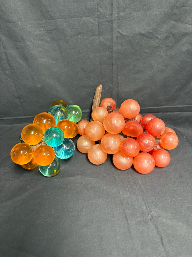 Beautiful Vintage Lucite Grapes - Etsy