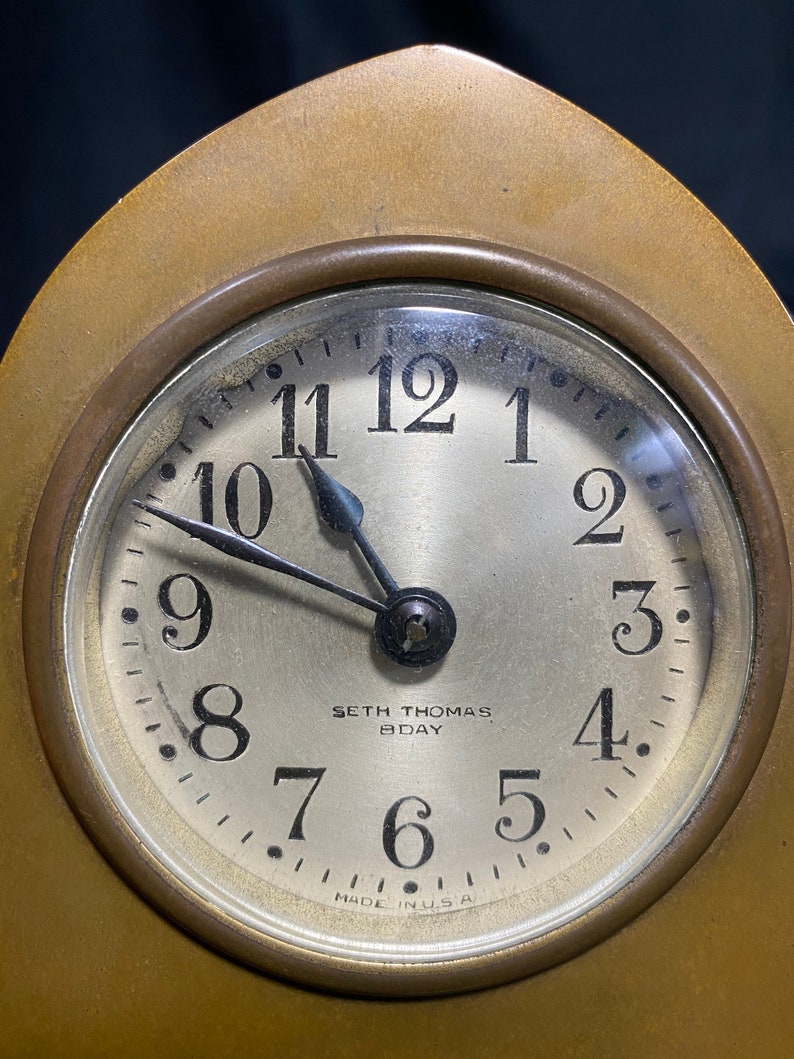 Vintage Art Deco Seth Thomas 8 Day Table Clock - Etsy