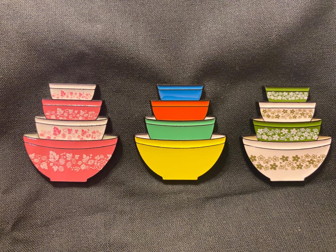 Pyrex Stack Enamle Pin - Etsy