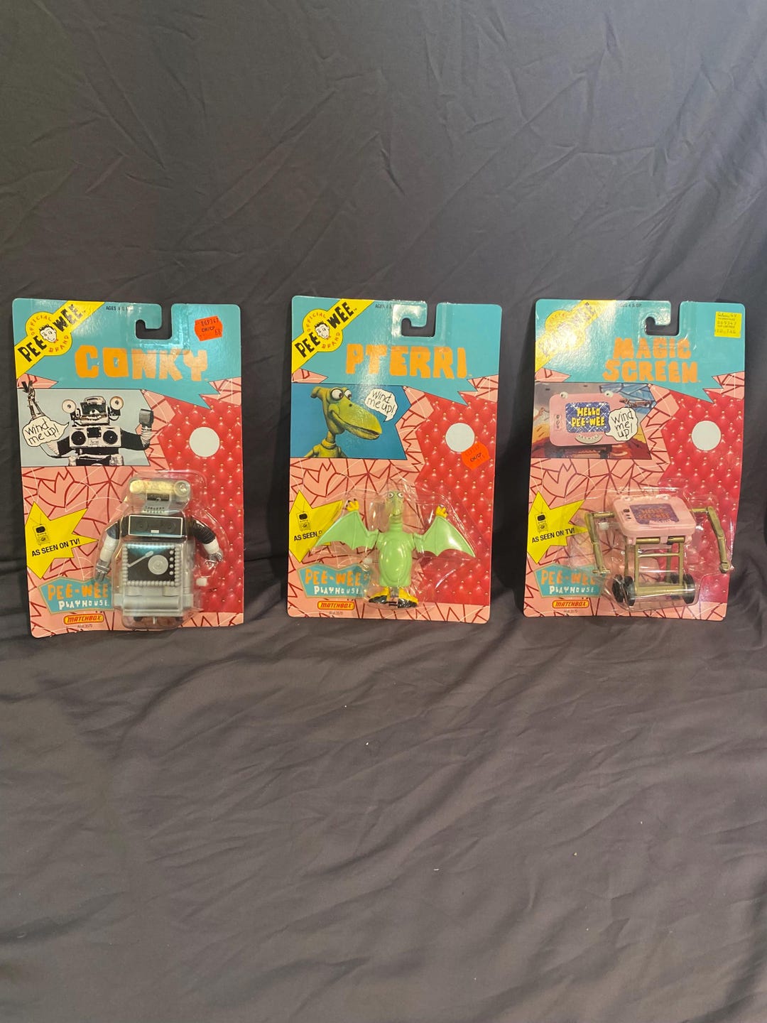 Rare Pee Wee's Playhouse Figurines (conky, Pterri, Magic Screen) by ...