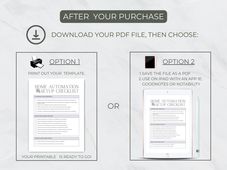 Home Automation Setup Checklist, Smart Home Setup Checklist, Whole Home ...
