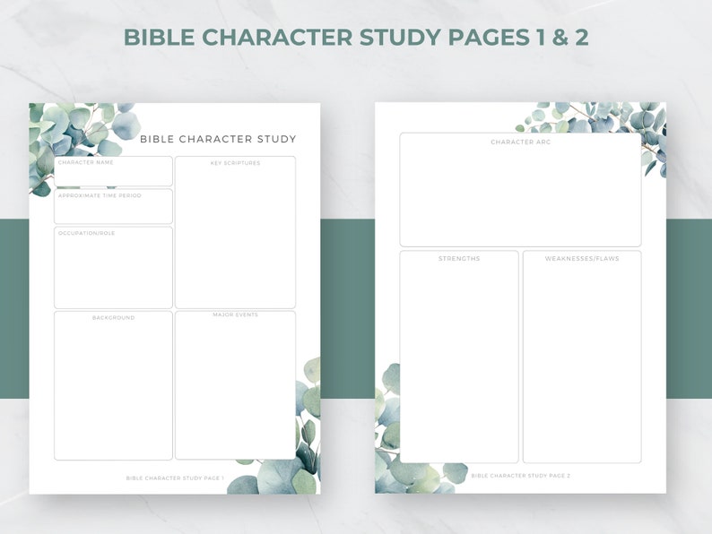 Bible Character Study, Bible Hero Guide, Old Testament, New Testament ...