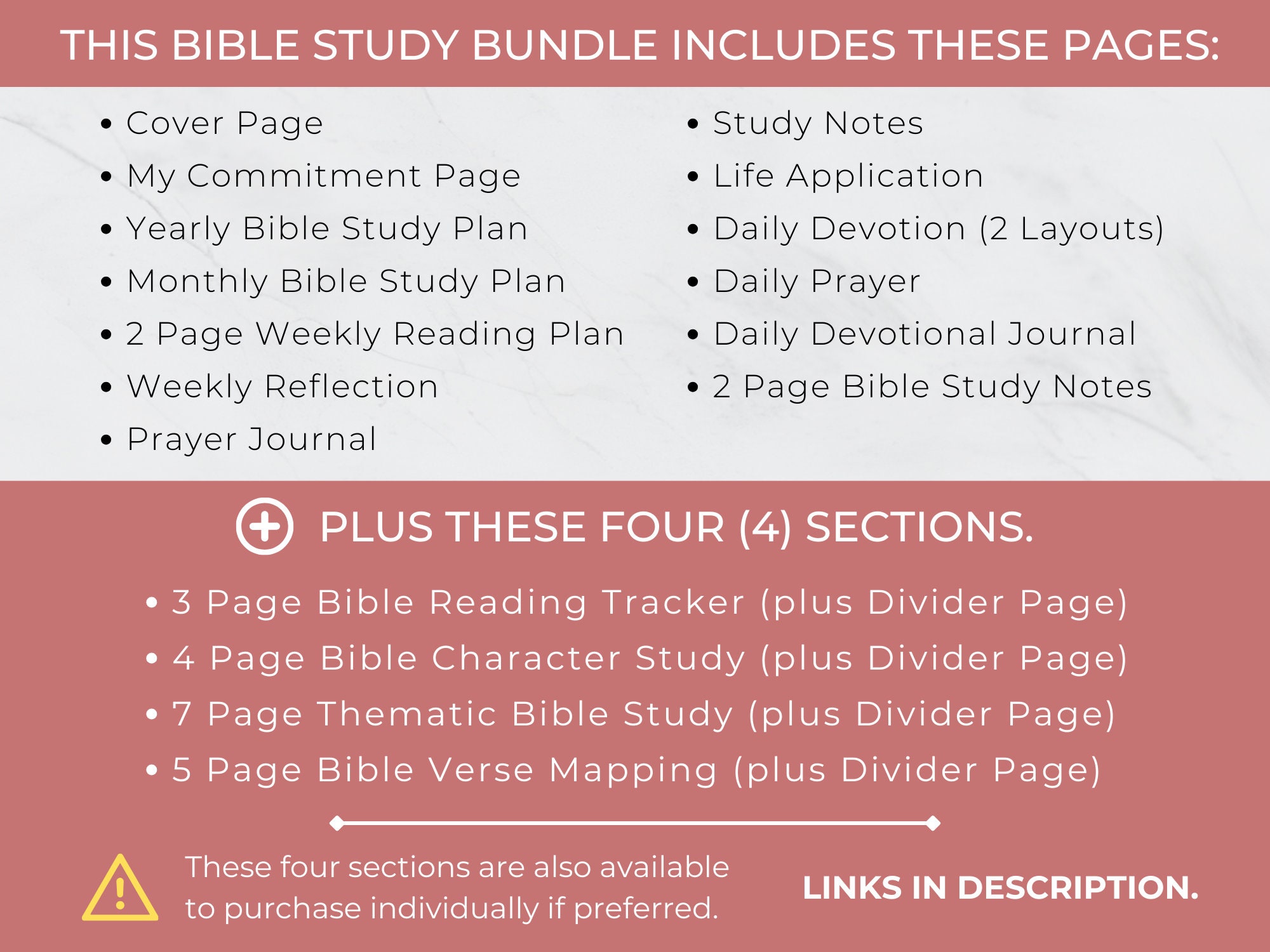 Bible Study Printable for Beginners, Bible Study Binder, Bible Reading ...