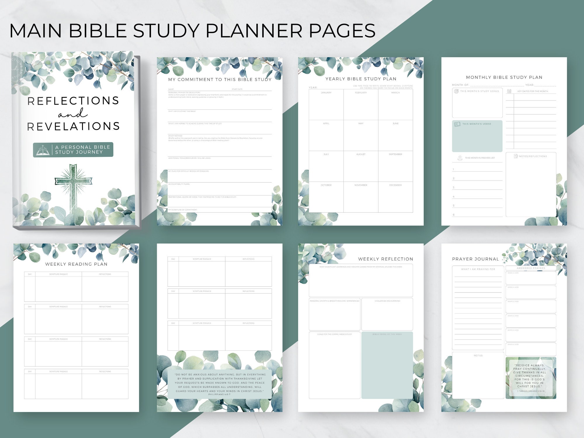 Bible Study Printable for Beginners, Bible Study Binder, Bible Reading ...