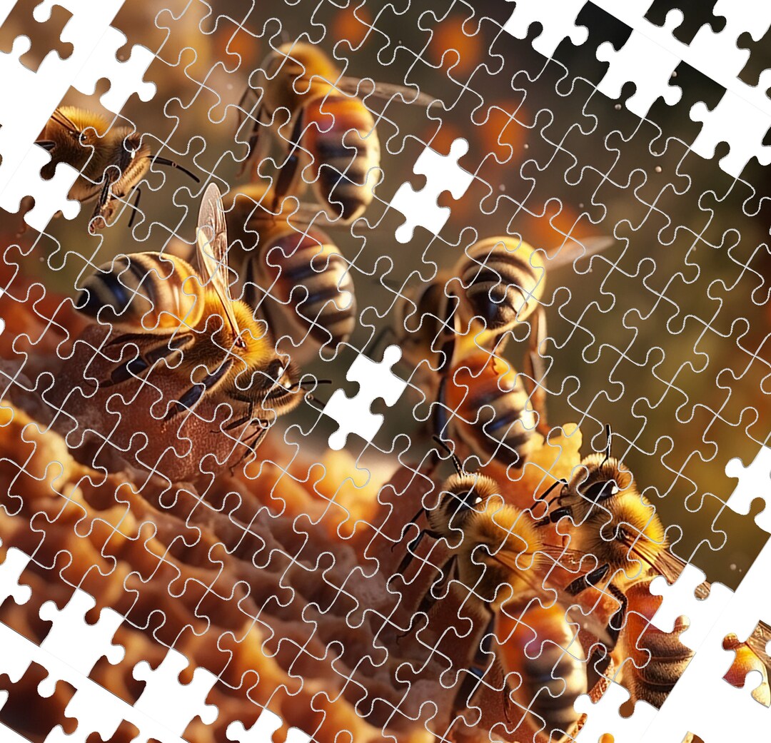 Wooden Bees Puzzle Wooden Jigsaw Puzzle Personalized - Etsy