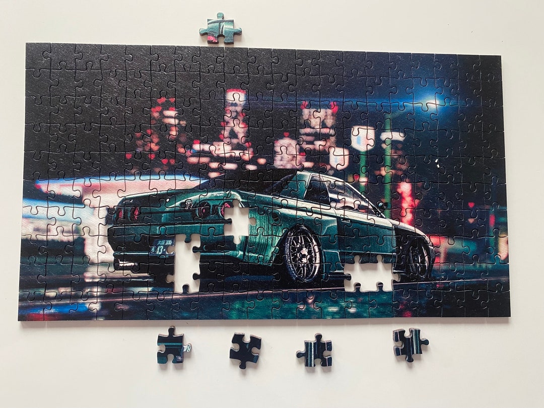 Wooden Nissan GTR R32 Puzzle Wooden Jigsaw Puzzle Custom Puzzle ...