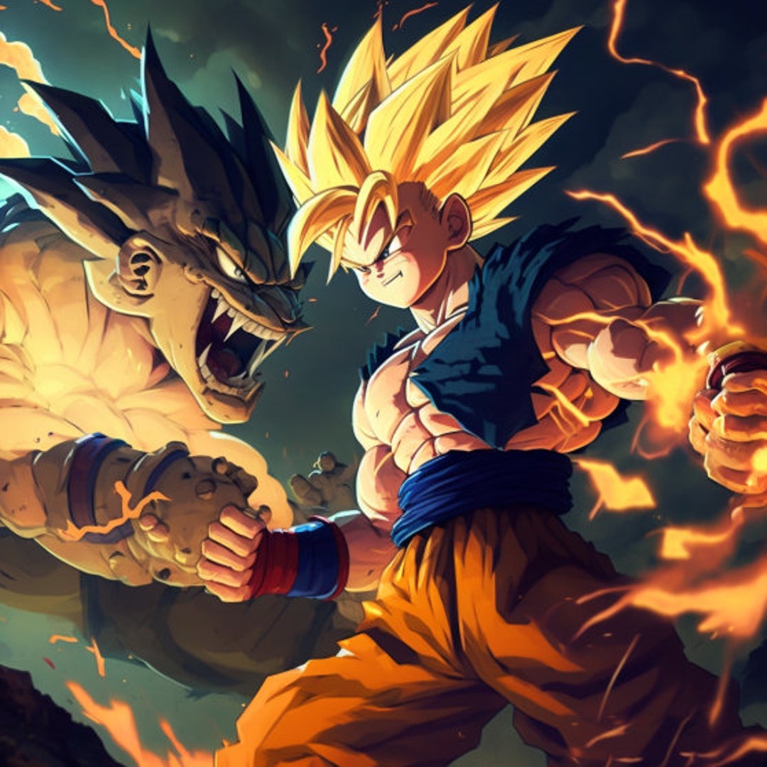 Goku & Gohan Dragon Ballz 4k Wallpaper - Etsy Denmark
