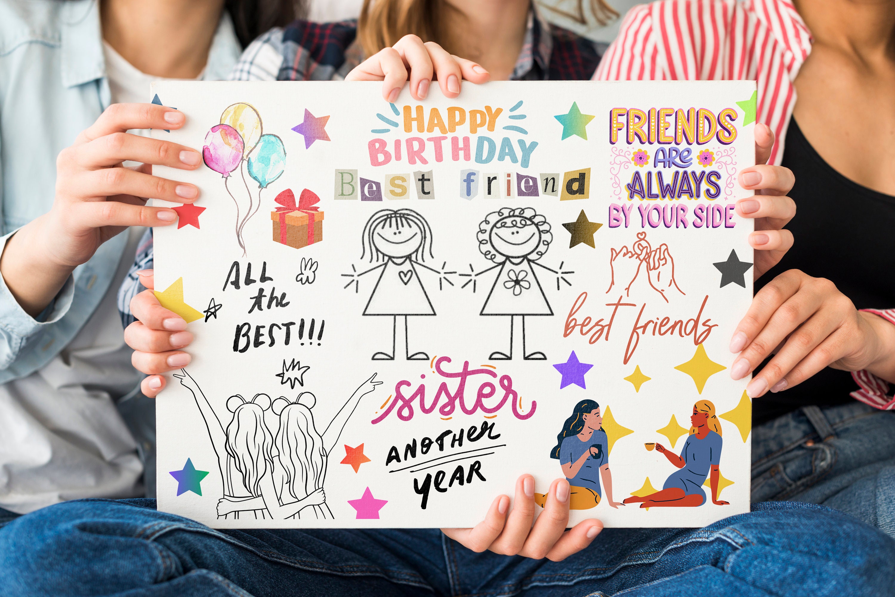 Printable Bestie Birthday Card, Digital, Best Friend Birthday Card,bff ...