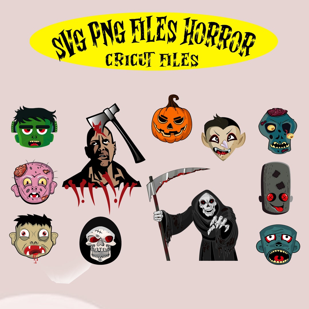 Horror Colorfull,frankestien Bundle Halloween Horror SVG Horror Vectors ...