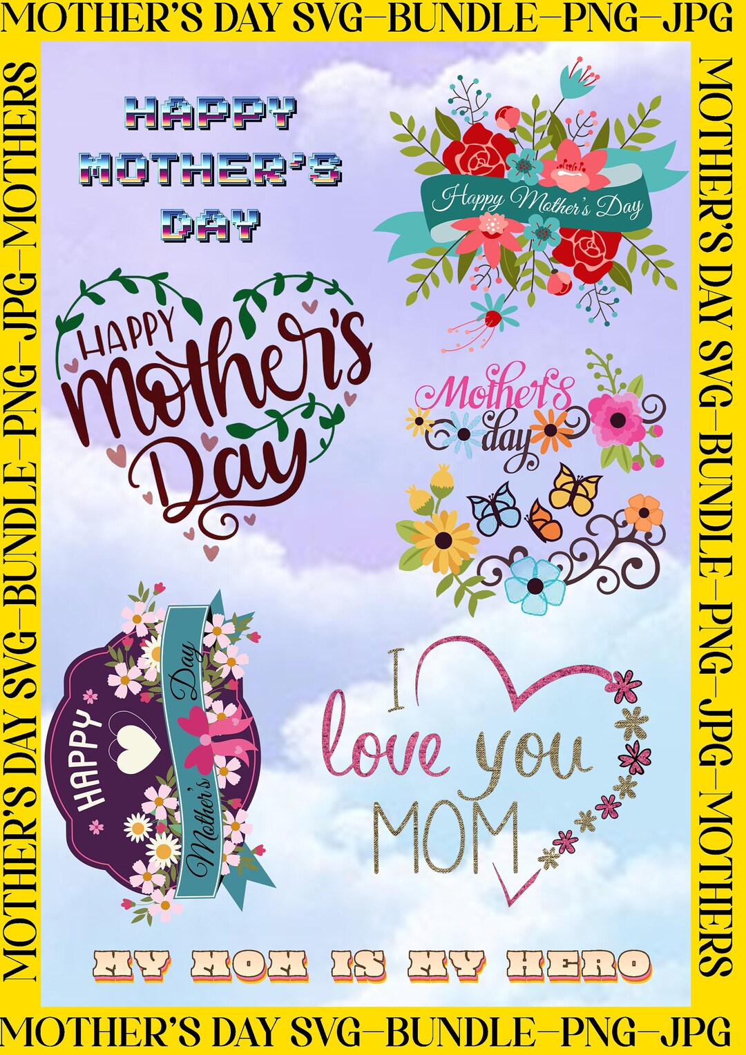 Mom Svg Bundle, Mothers Day Png , Mom Svg, Mom Life Svg Png, Girl Mom ...
