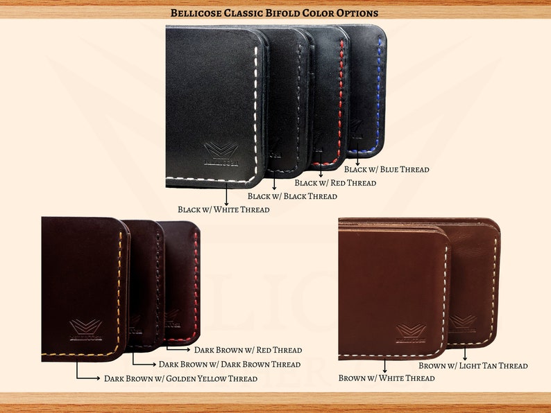 Personalized Leather Wallet, Handmade Leather Wallet, Engraved Genuine ...
