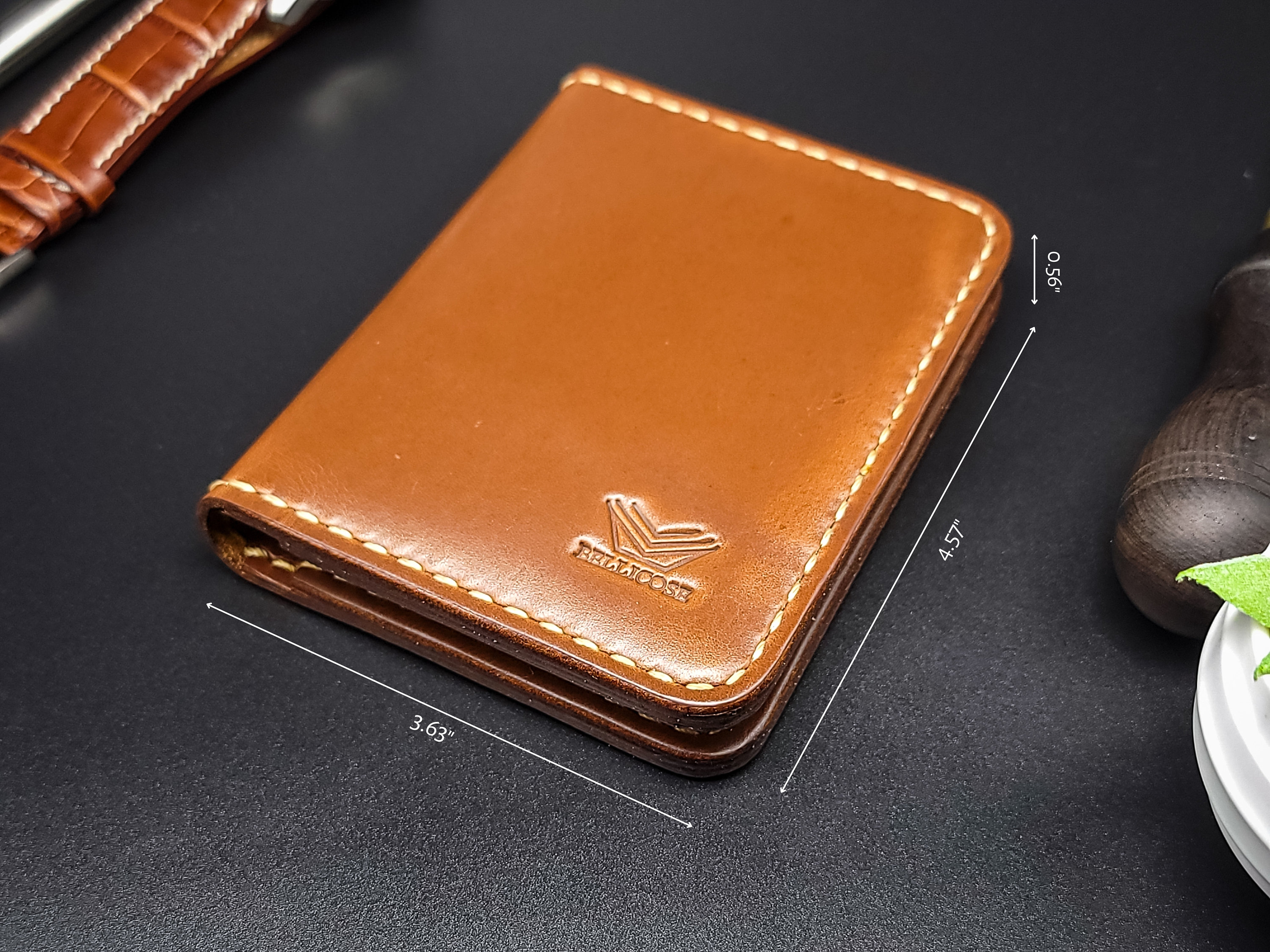 Personalized Men's Full Grain Leather Wallet, Classic Bifold Wallet for ...