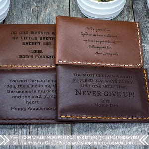 Personalized Front Pocket Wallet, Handmade Button Wallet, Minimalist ...