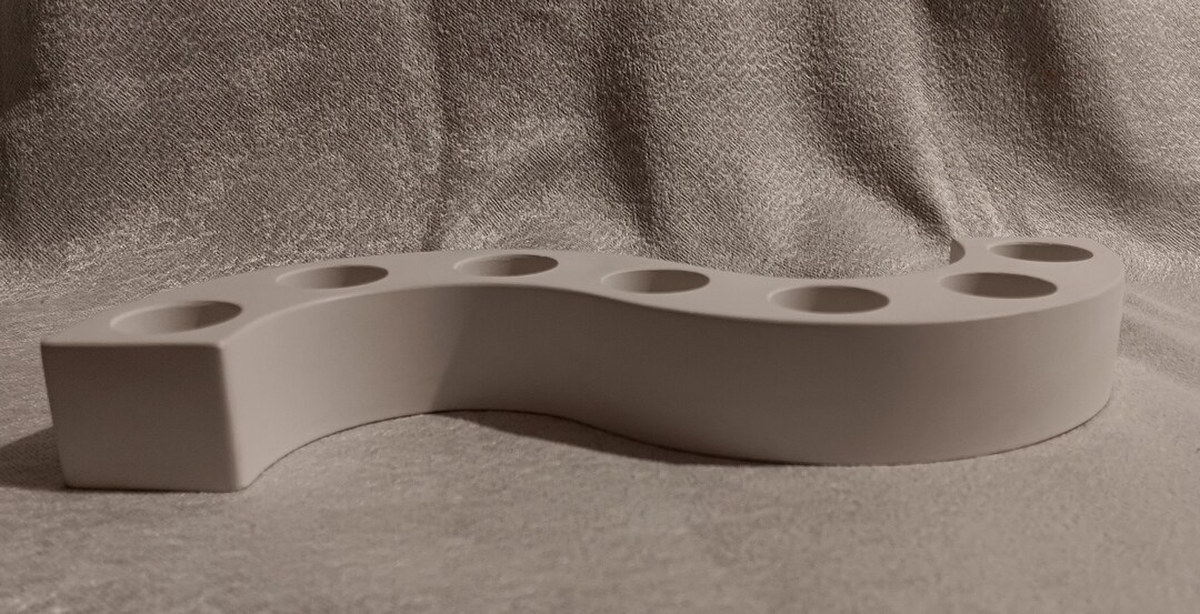 S Shaped Candle Holder. Lenten or Every Day. Paintable. 10.5oz, L 9 1/4 ...