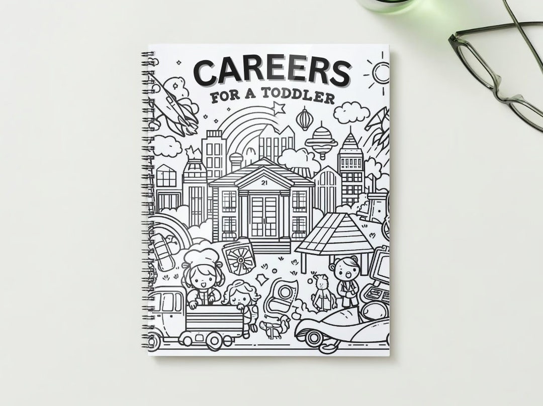 Custom Black Girl Careers Jobs Coloring Book Great for - Etsy