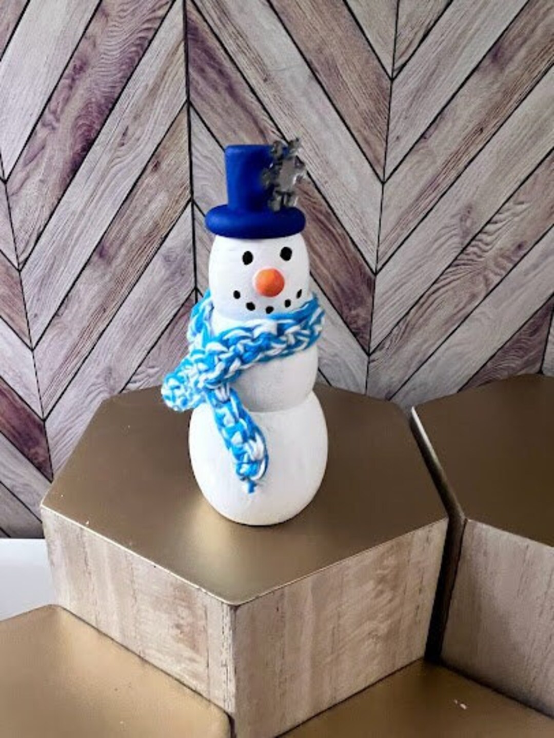 Snowman Peg Doll - Etsy