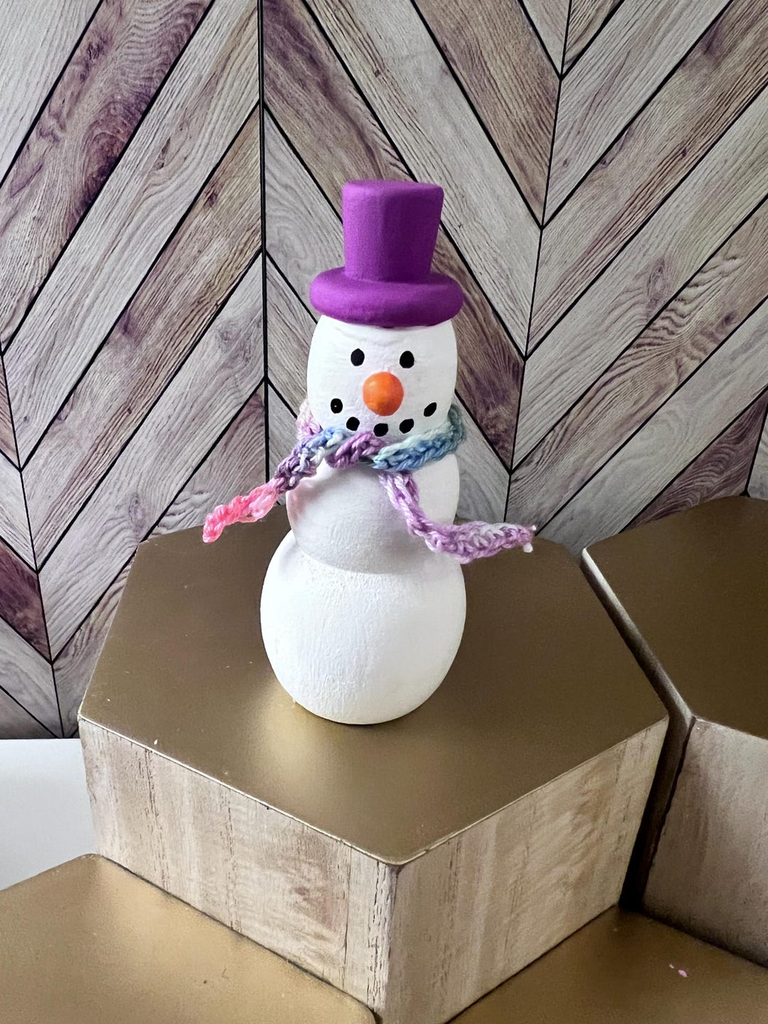 Peg Doll Snowman - Etsy