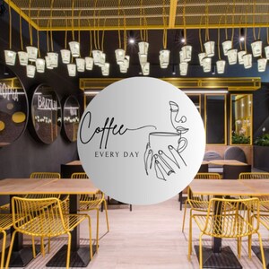 Coffee Every Day, Coffee Shop Logo Design, Coffee Design, Business Logo ...