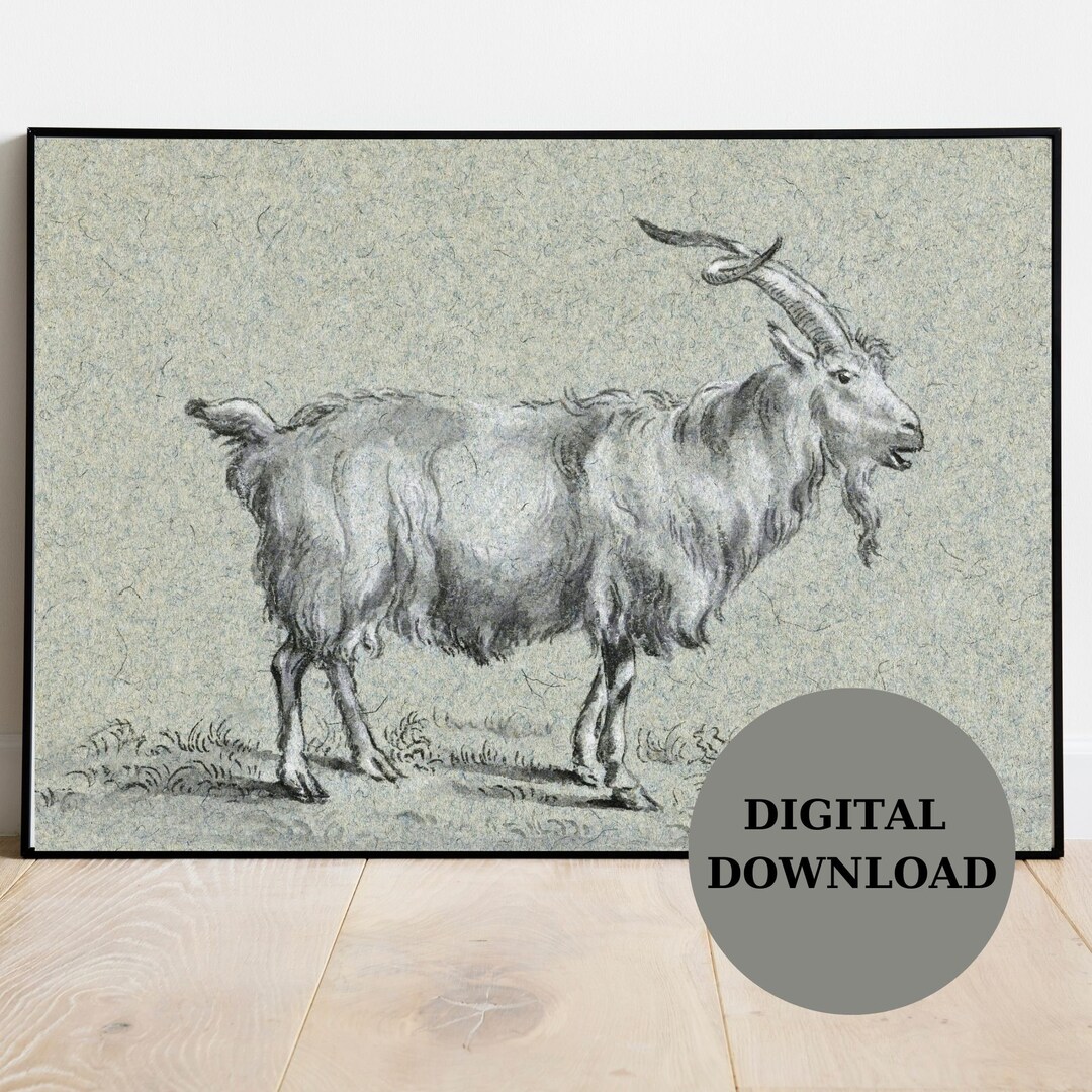 Goat Digital Download, Goat Digital Print, Goat Digital Wall Decor ...
