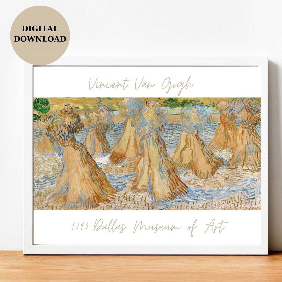 Van Gogh Straw Bale Dallas Museum Digital Download, Van Gogh Oil Paint ...