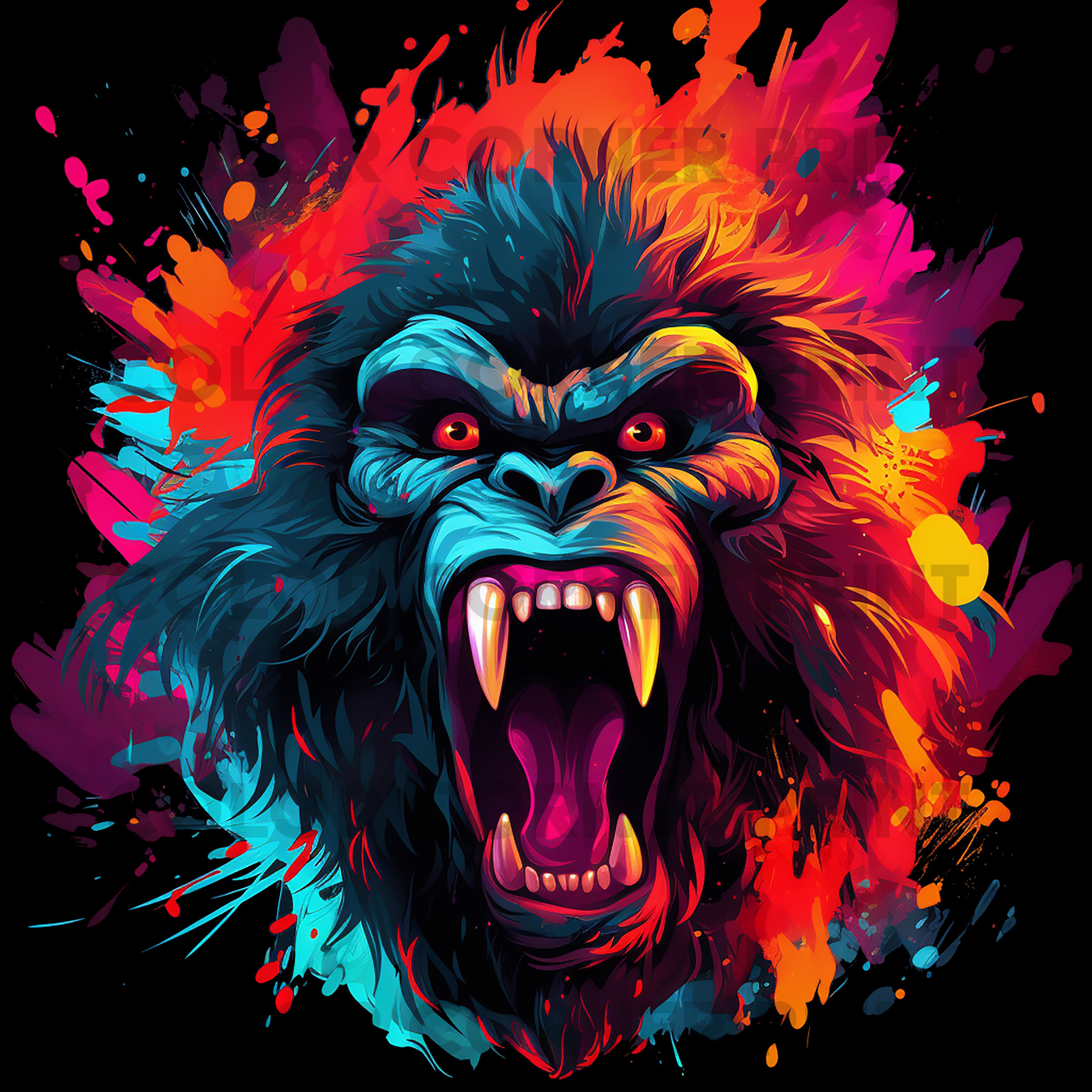 Angry Gorilla Wallpaper