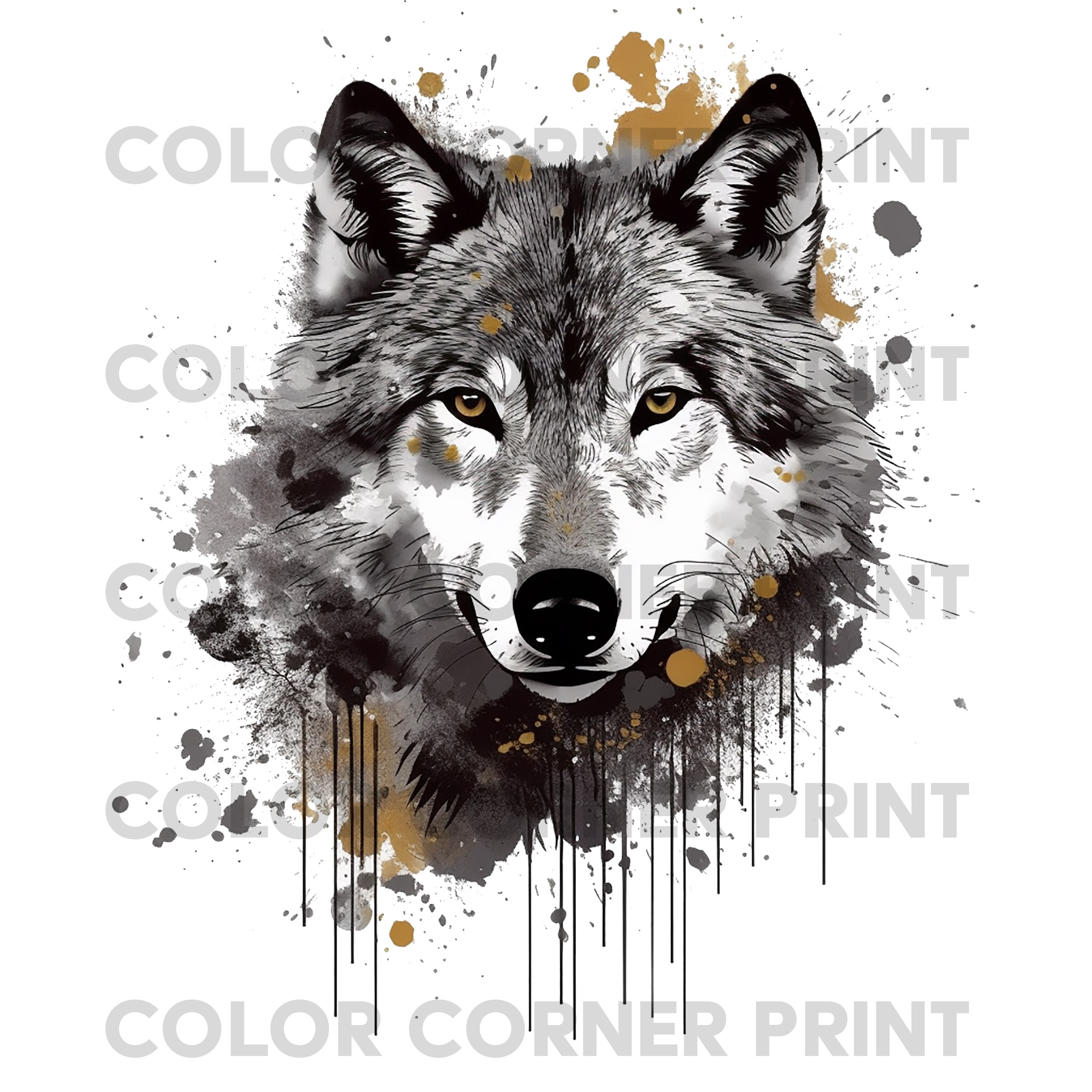Wolf T-shirt Design PNG and JPEG Digital Download for Sublimation - 300 ...