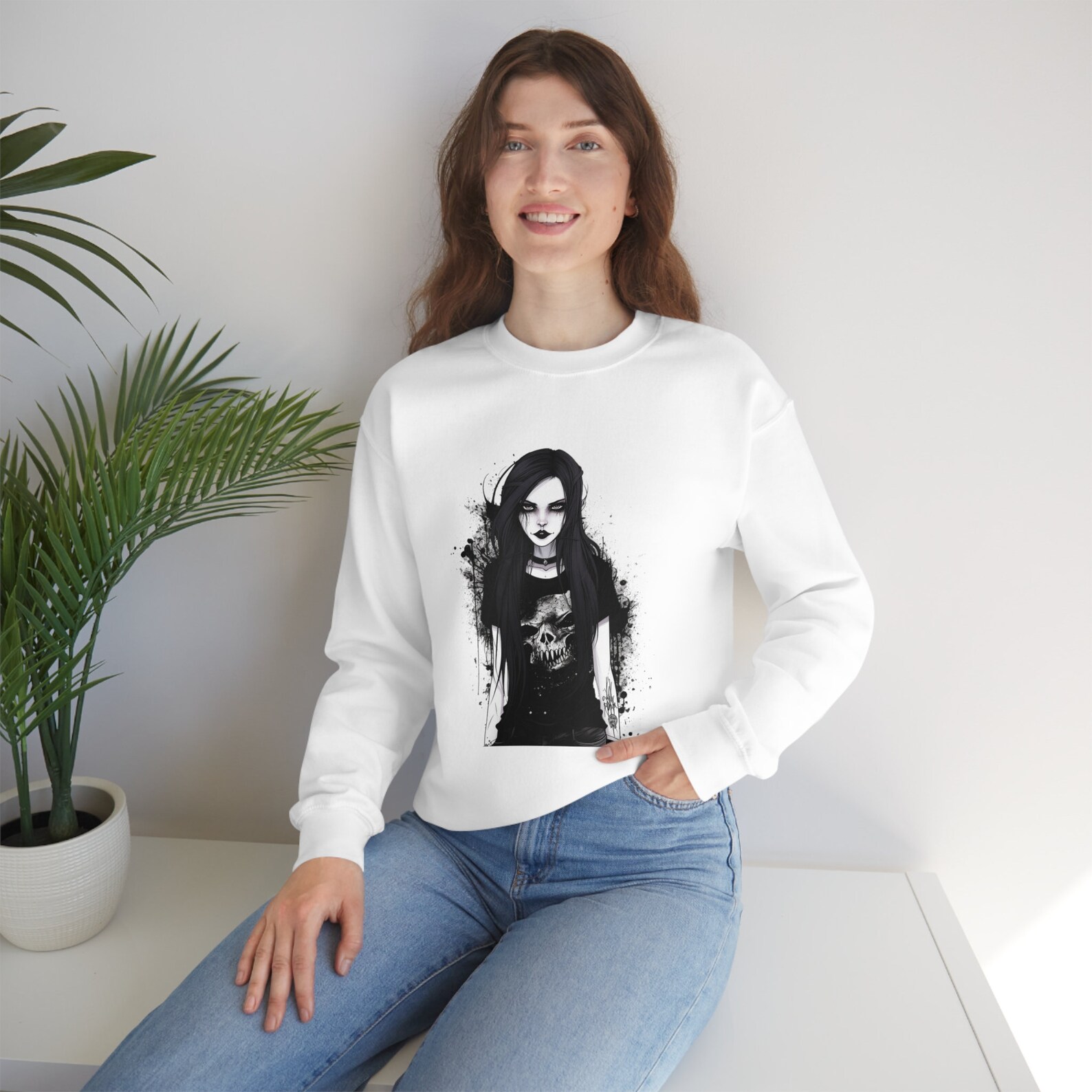 Goth Girl Design PNG and JPEG Digital Download for Sublimation - Etsy