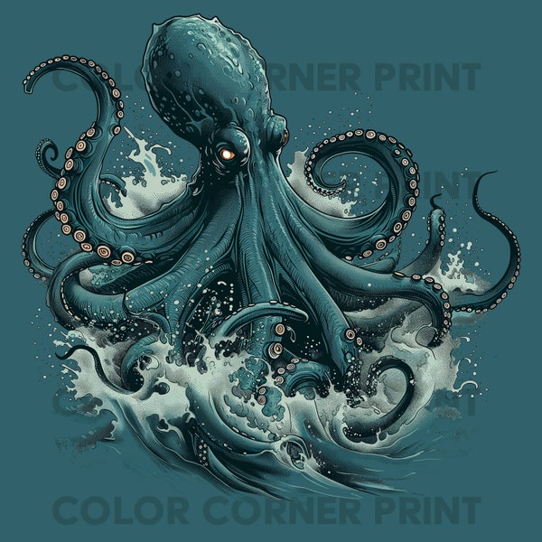 Kraken Png - Etsy