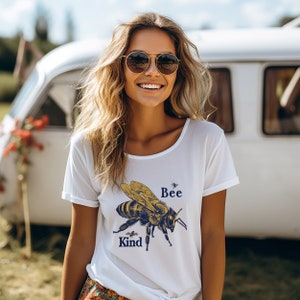 Bee Kind T-shirt Design PNG and JPEG Digital Download for Sublimation ...