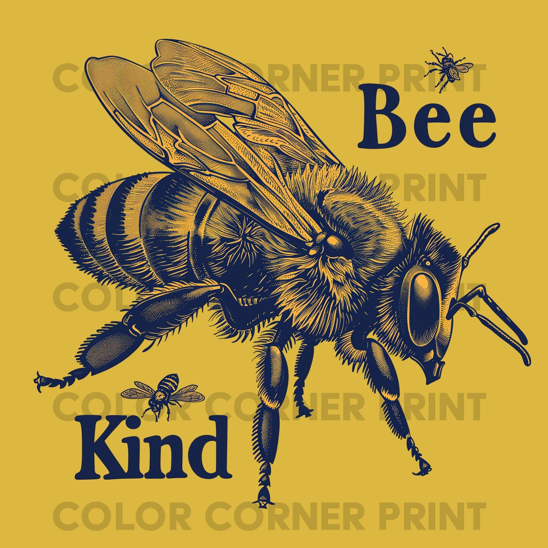 Bee Kind T-shirt Design PNG and JPEG Digital Download for Sublimation ...
