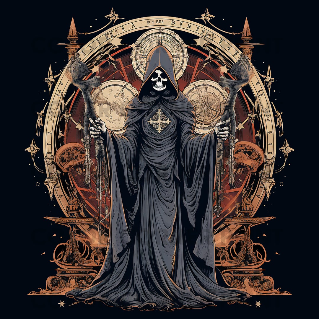 Occult Priest Witchcraft Skeleton PNG, Witchcraft Design, Gothic Png ...