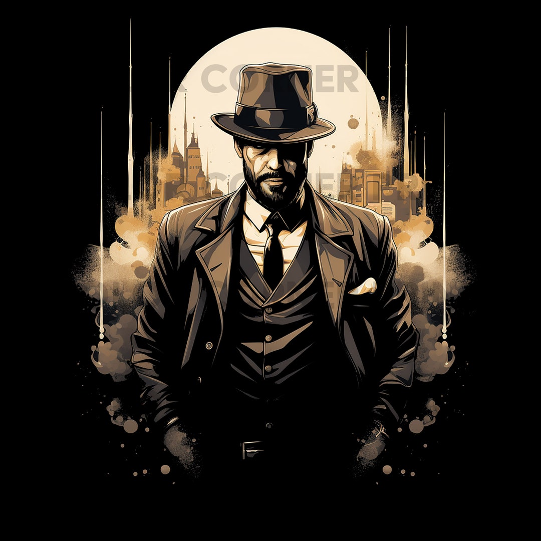 Gangster T-shirt Design PNG Digital Download for Sublimation ...