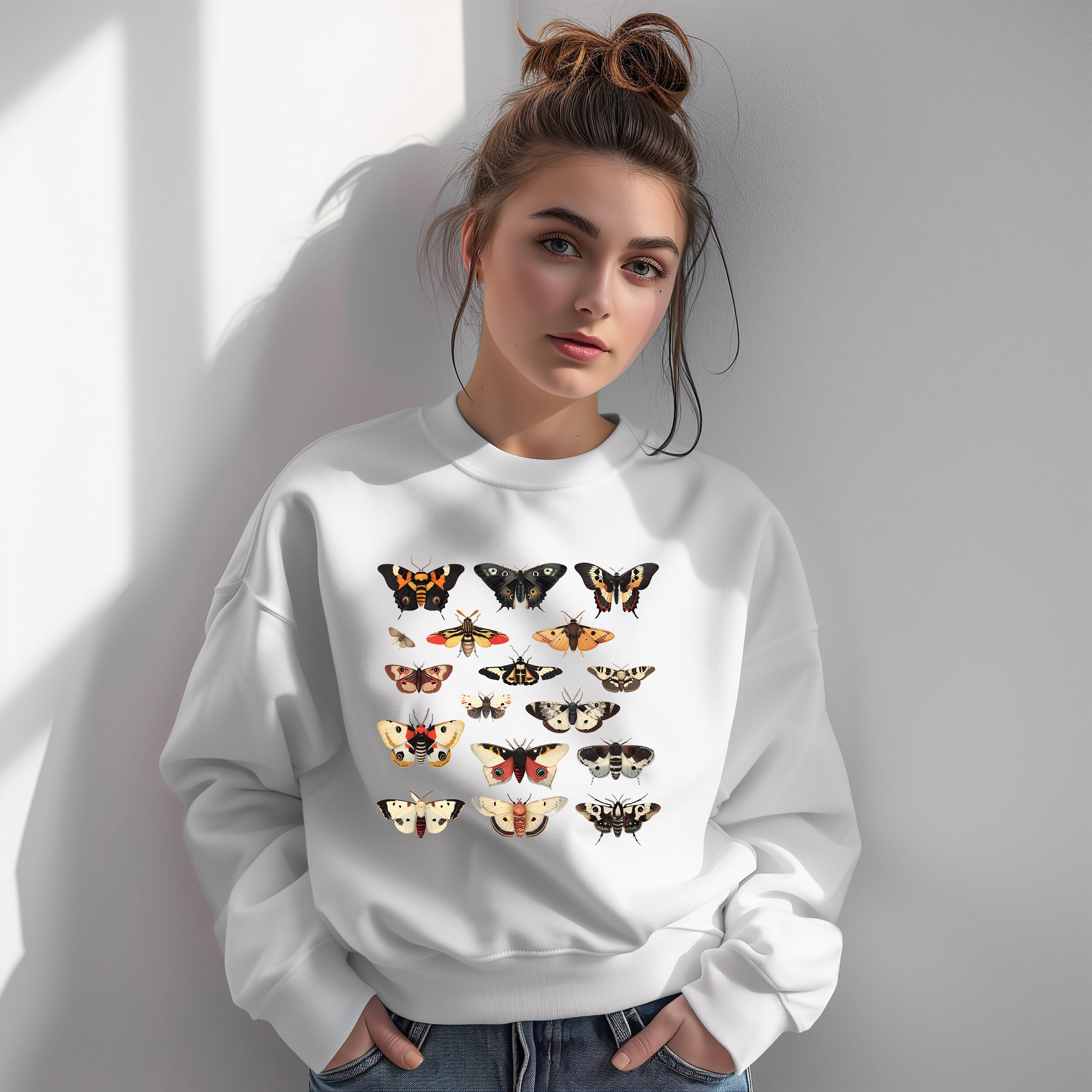Moth Chart PNG Digital Download for Sublimation, Moth Png, Moth T-shirt ...