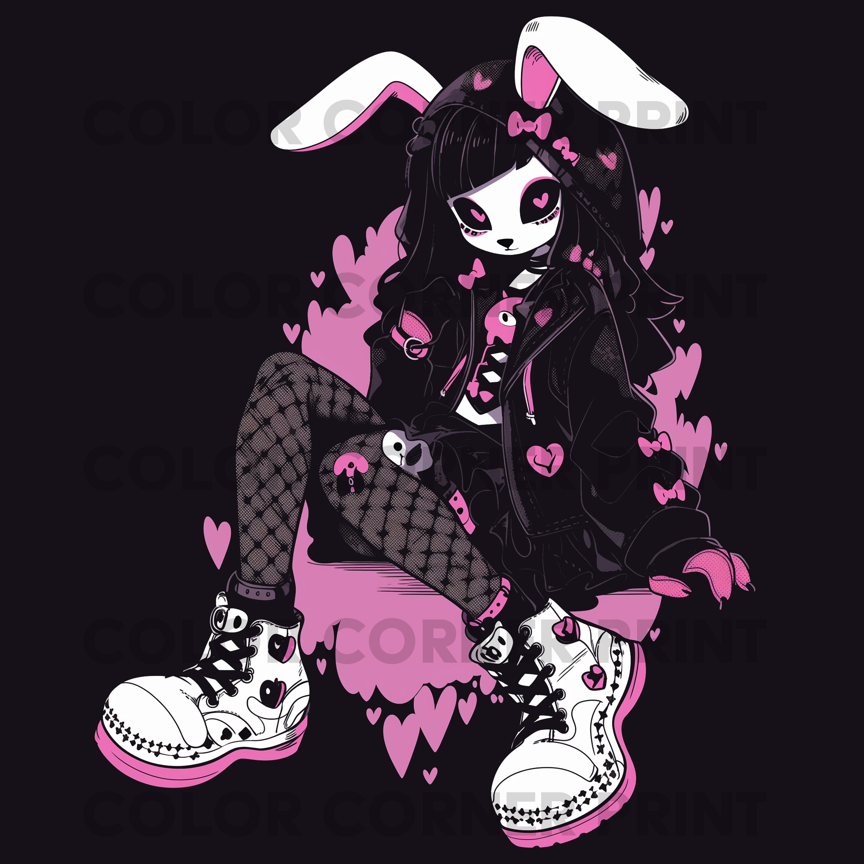 Pastel Goth Chibi Girl