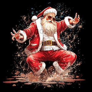 Twerking Santa PNG, Dancing Santa PNG, Christmas Clipart, Santa Png ...