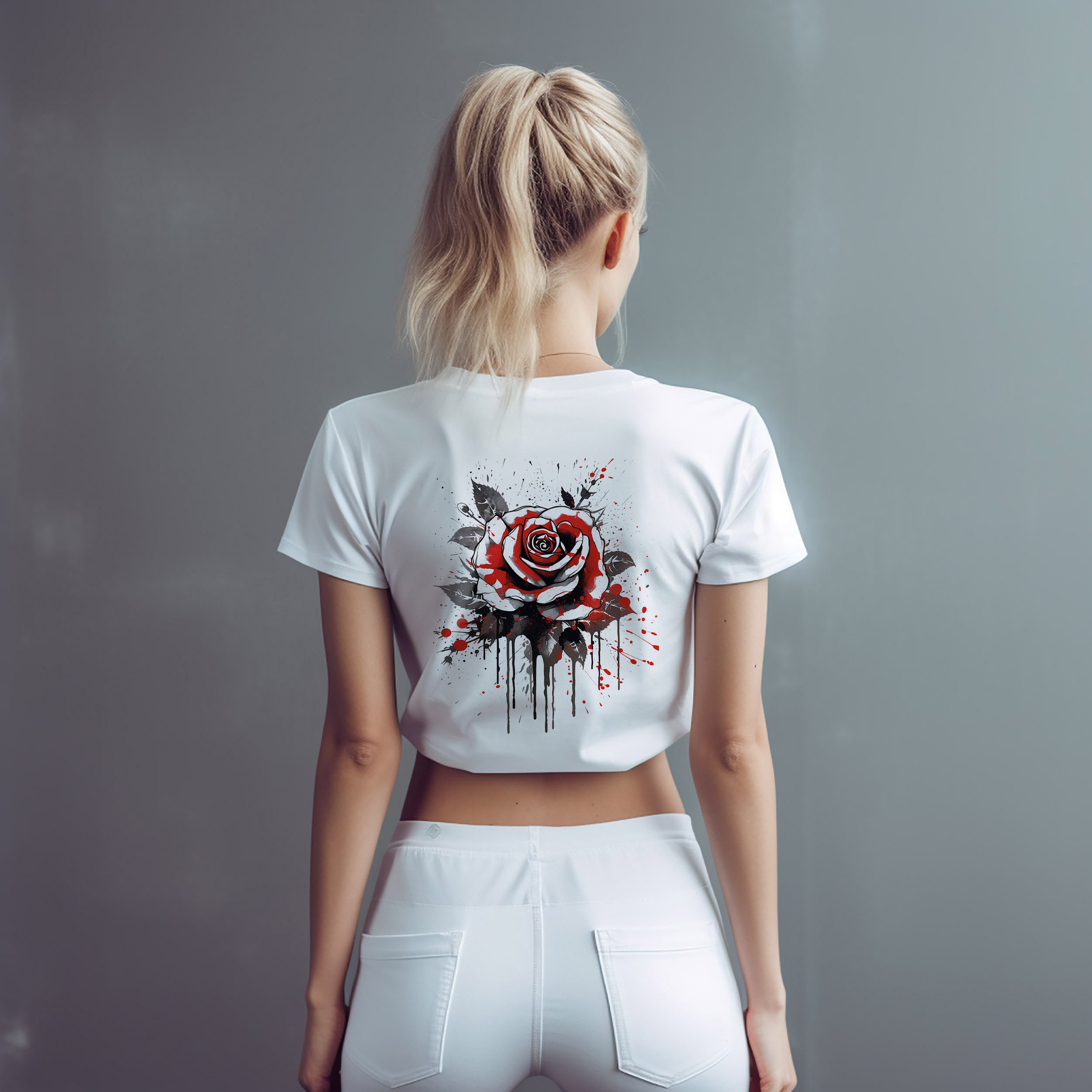 Rose T-shirt Design PNG and JPEG Digital Download for - Etsy