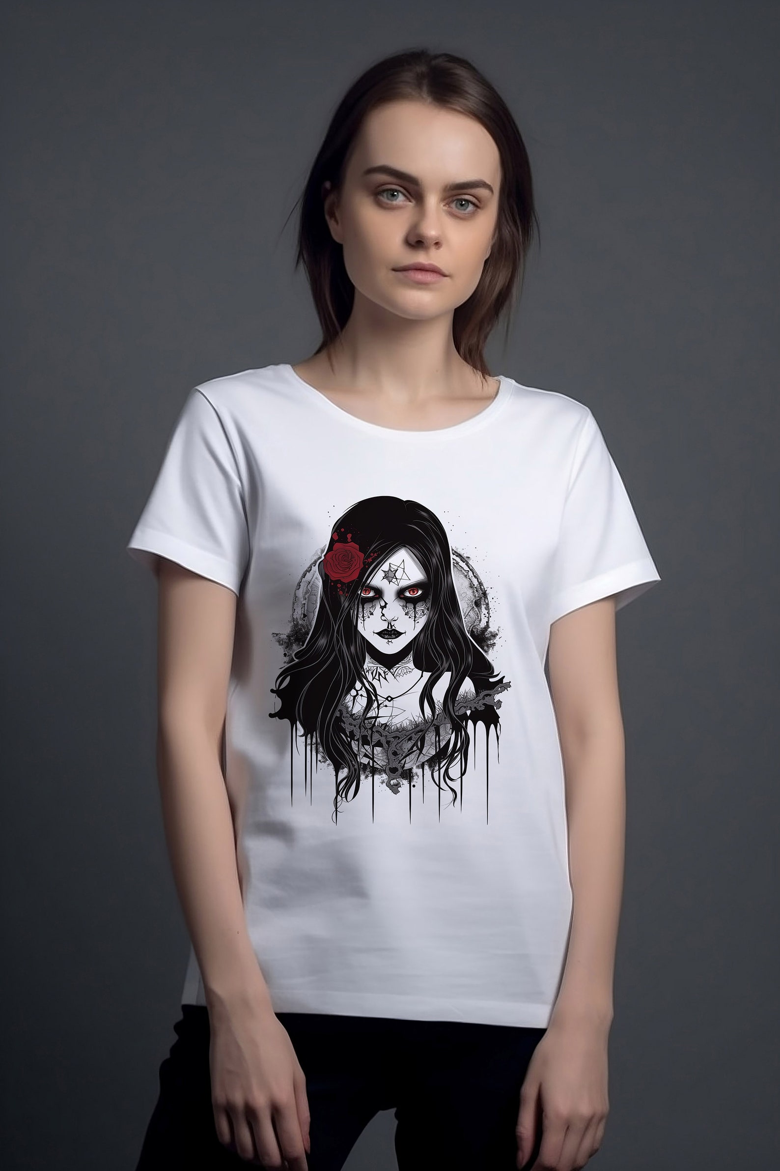 Goth Girl Design PNG and JPEG Digital Download for Sublimation ...