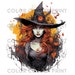 Witch Halloween PNG and JPEG Digital Download for Sublimation - 300 Dpi ...