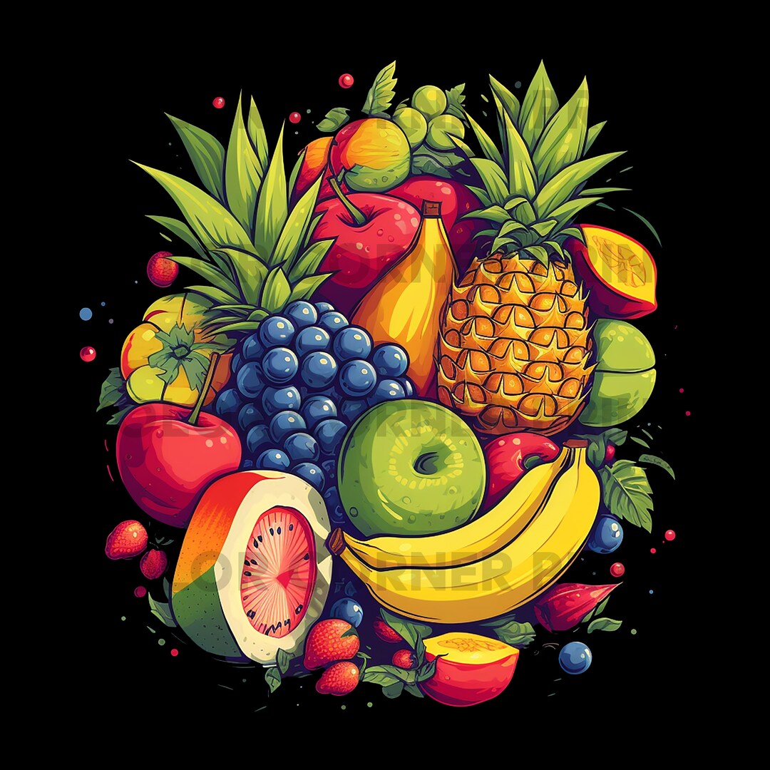 Fruit Berry PNG and JPEG Digital Download for Sublimation - Transparent ...