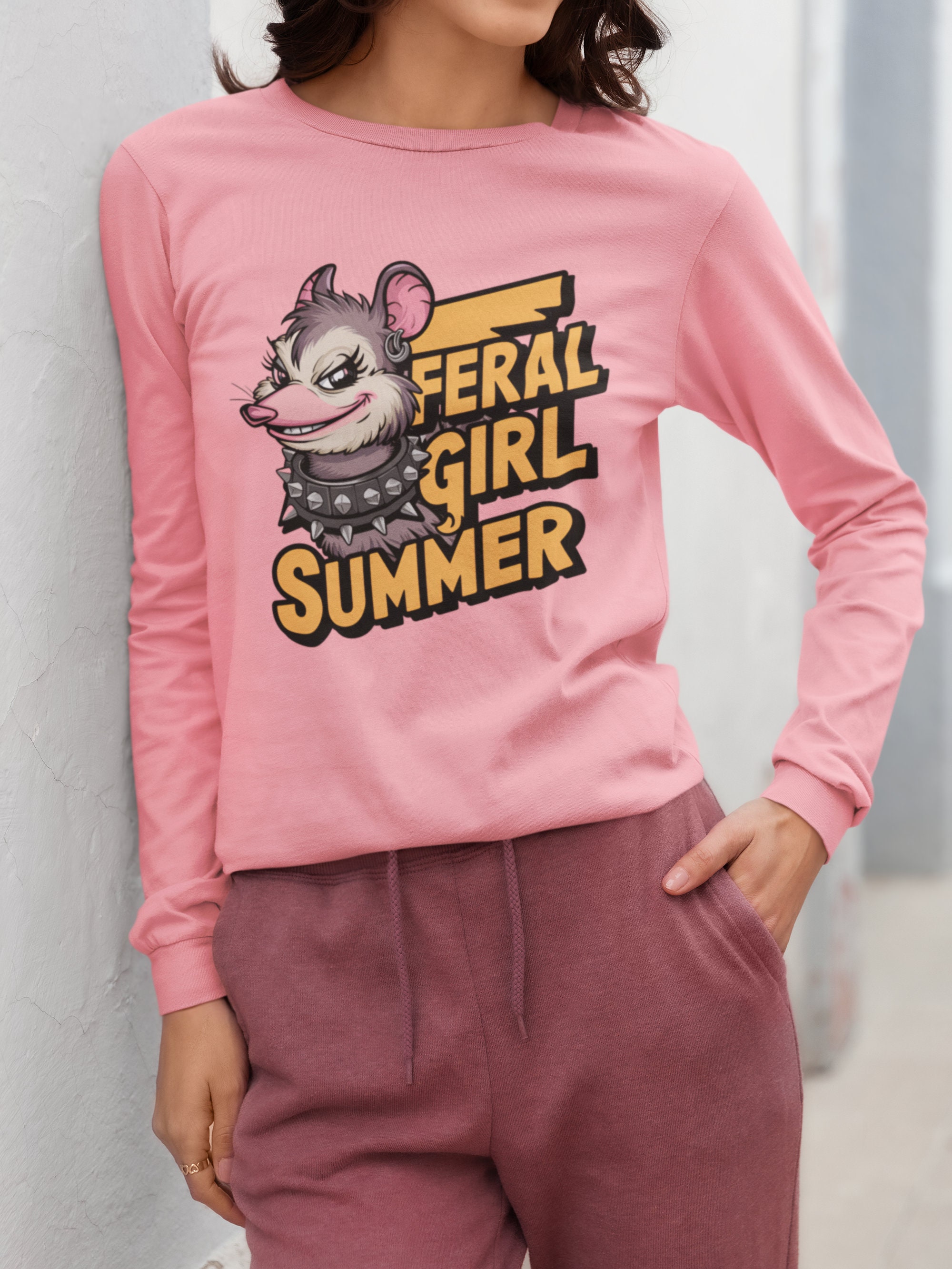 Feral Girl Summer PNG, Opossum Design, Opossum Png, Feral Summer PNG ...