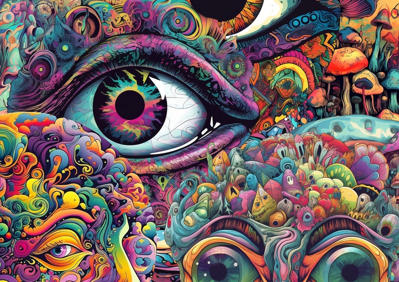 8 Trippy PNG Bundle for Sublimation Commercial Use Clipart - Etsy